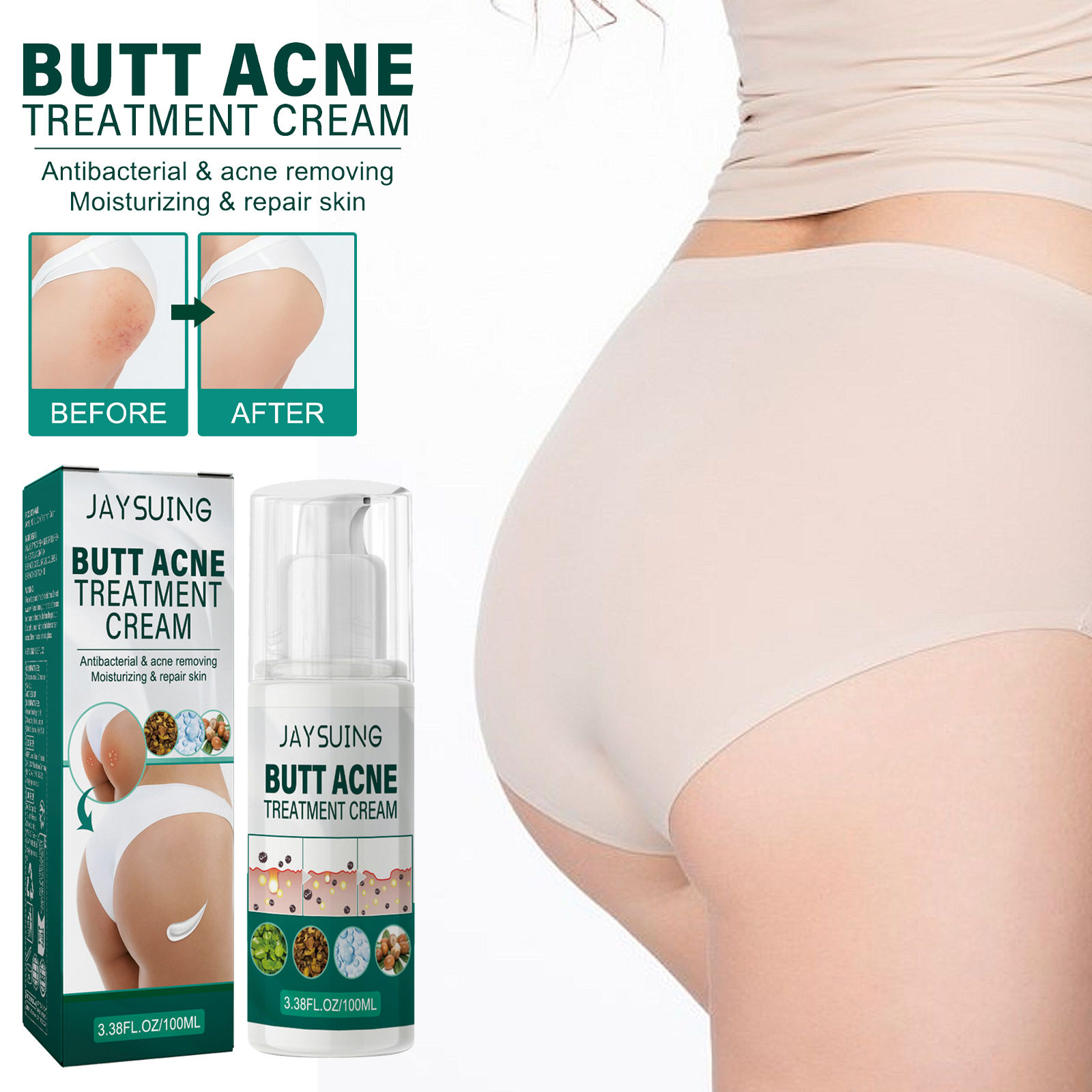 Buttock Care Cream Moisturising Fade Acne Marks Refreshing R