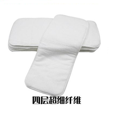 DL宝宝尿布兜里的尿布3条装超纤纯棉可反复利用透气舒适大吸收
