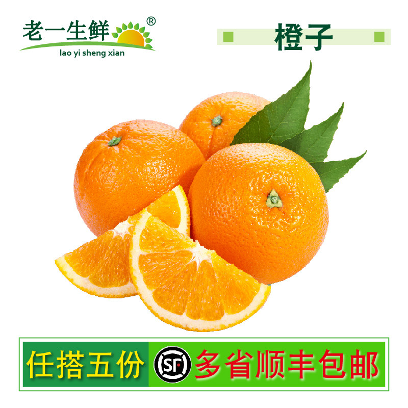 【老一生鲜】 新鲜橙子 橙 500g橙子