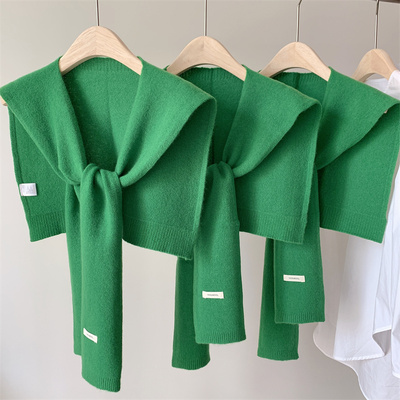 高级感气质冬季针织外搭披肩女春