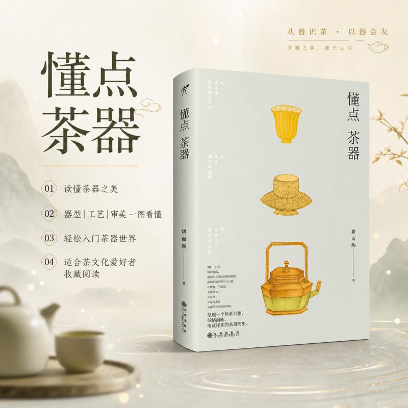 《懂点茶器》 耕而陶 著 梳理不同时代、不同制茶工艺、不同茶类、不同品饮方式共同影响下茶器的不同型态
