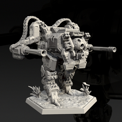 全高 55mm 80mm 机器战甲 雷神机甲 树脂兵人 白模 TD-7744/3D