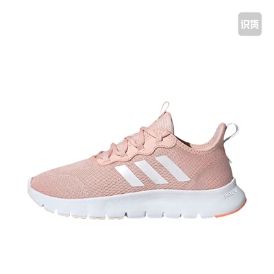 adidas Nario Move 舒适 织物跑步鞋 女款 粉色GZ5534广东66仓
