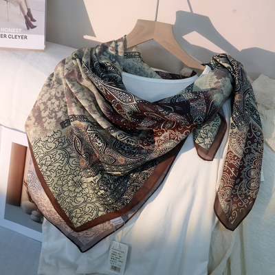 常乡缘四季天丝棉大方巾