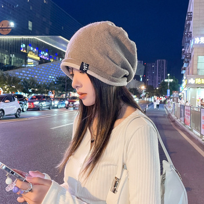 韩版时尚堆堆帽氛围感保暖帽子