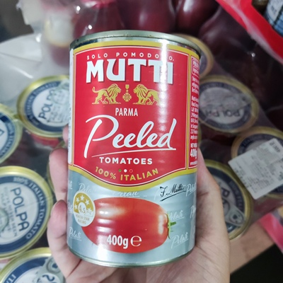 意大利Mutti慕意进口番茄酱去皮番茄罐头意面意粉面酱400g