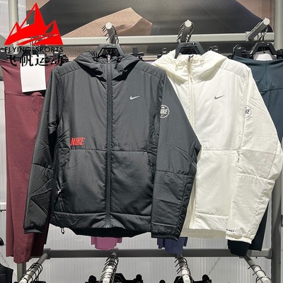 Nike耐克男装2026马年款防风保暖宽松连帽棉服夹克外套IQ3715-010