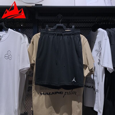 耐克Jordan男裤2025夏季复古针织毛圈透气休闲运动短裤FV7288-010