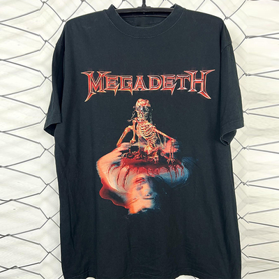 短袖T恤hiphop男女Megadeth乐队