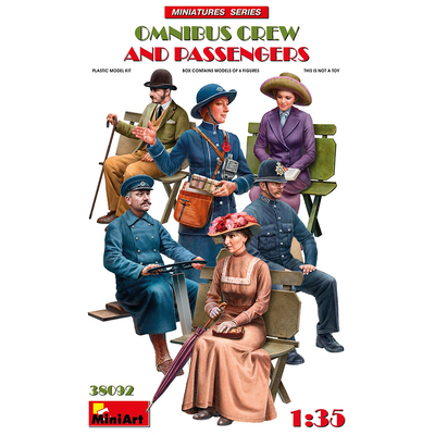 MiniArt 1/35  巴士乘务员和乘客 拼装模型 38092