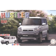 富士美 1/24 拼装车模 Suzuki Hustler 免胶免上色 珍珠白 06605
