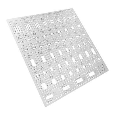 艾烈臣高达模型工具平/折面细节改造辅助刻线尺57in1 AJ0097