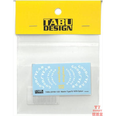 TABU 模型水贴 1/20 Type 79 Martini 1979 配田20164