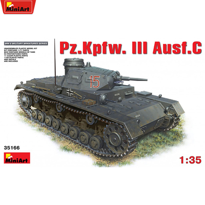 Miniart1/35 德国三号中型坦克 Pz.Kpfw.3 Ausf.C 35166