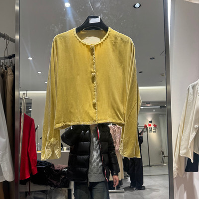 欧洲站春新中式修身短款外套女