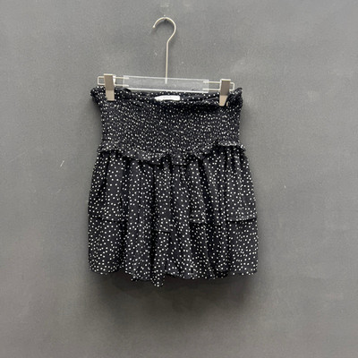 欧洲站早夏新款波点蛋糕半身裙