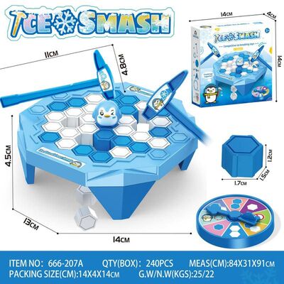 拯救企鹅敲冰亲子互动专注力桌游