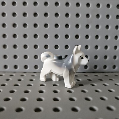 乐高正品小动物小狗雪橇犬