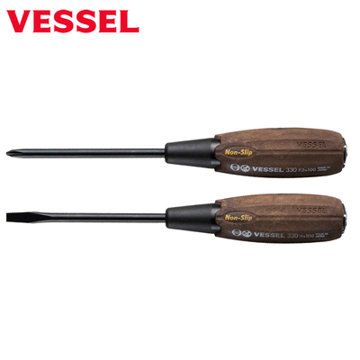 日本威威VESSEL B-330 耐油防滑贯穿可敲击螺丝刀 汽修机修进口