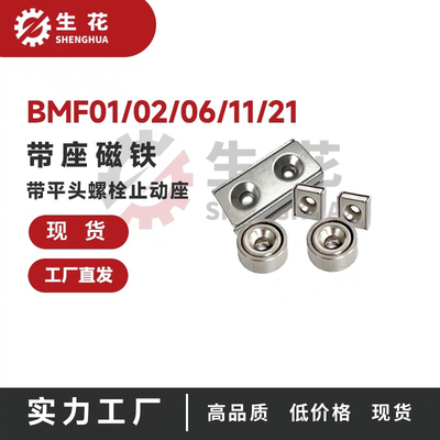 带座磁铁平头螺栓止动座型BMF01/06/11/21-A8/A10/A12/A15/A20/A2