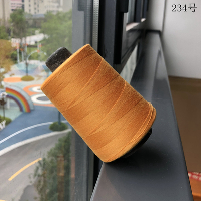 缝纫线402细线大卷5000米宝塔线纯涤纶缝纫机高速锁边平车金黄色3