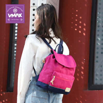 雾美19117月慢 女双肩背包 户外旅行休闲背包 学生书包