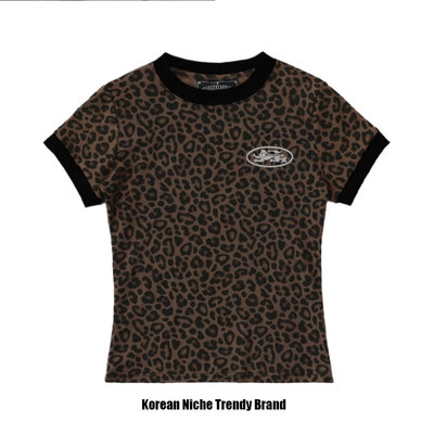 badblood美式豹纹短袖T恤