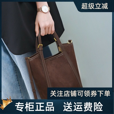 Viney托特包包2025新款秋冬真皮斜挎包手提菜篮子大容量单肩女包