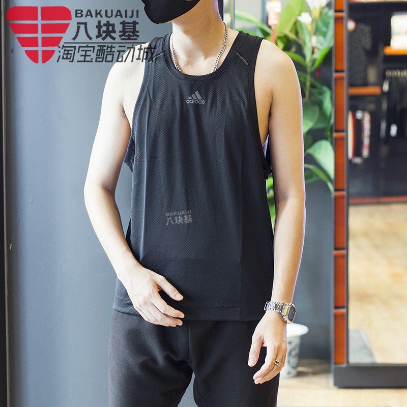 阿迪达斯背心男2022秋款训练运动跑步健身速干透气无袖T恤 HP1757_虎窝淘