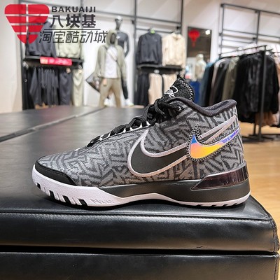 耐克男鞋渐变双钩减震实战篮球鞋