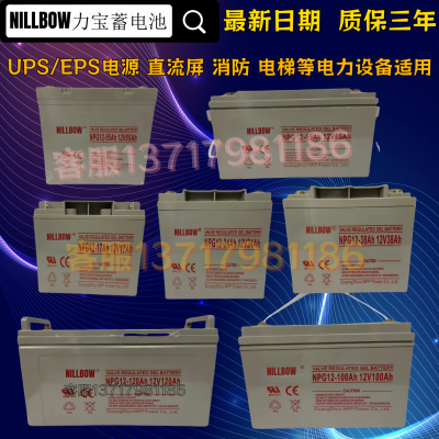 NILLBOW力宝蓄电池NPG65-12V100AH 17 24 38 阀控式免维护UPS应急