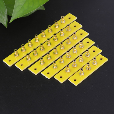 胆机搭棚架3位 5位 13位 DIY焊接接线柱铜镀金 单排搭棚接线支架