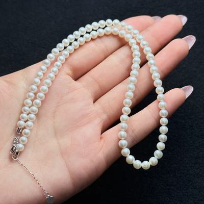 淡水珍珠经典项链-约4mm-多样性发货-ZG珍-A4853