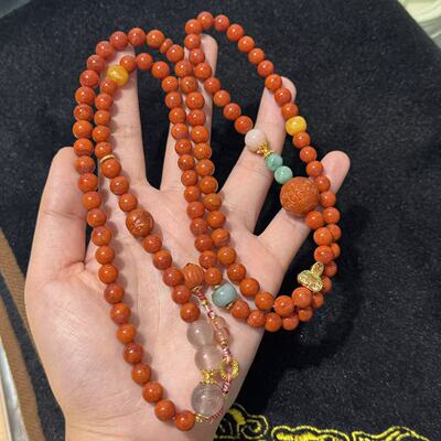 南红（玛瑙）DIY项链 -约7mm-多样性发货- H春-A2352