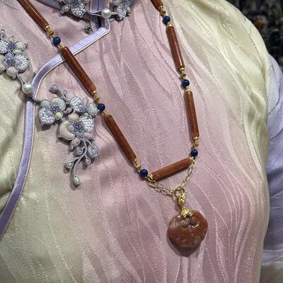 硅化玉珊瑚玉项链-多样性发货- T福-A4985