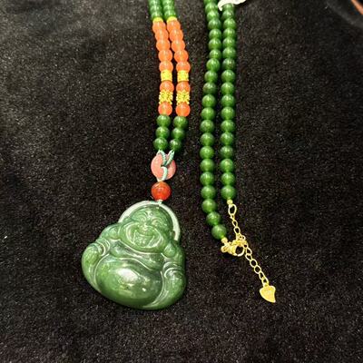 和田玉佛公吊坠-约44*43*11mm-多样性发货- M罗- A2637