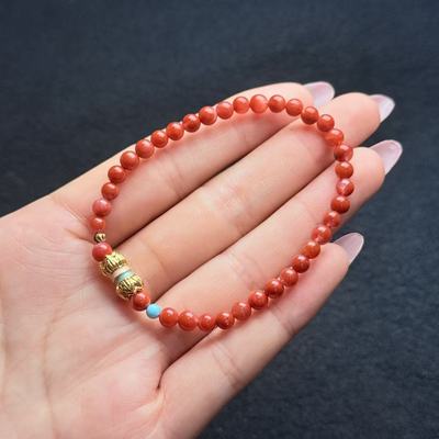 南红（玛瑙）DIY手串-约4mm-多样性发货-G帝-A4851