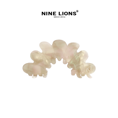 nine lions/花朵醋酸抓夹时尚甜美鲨鱼夹后脑勺马尾盘发夹发饰女