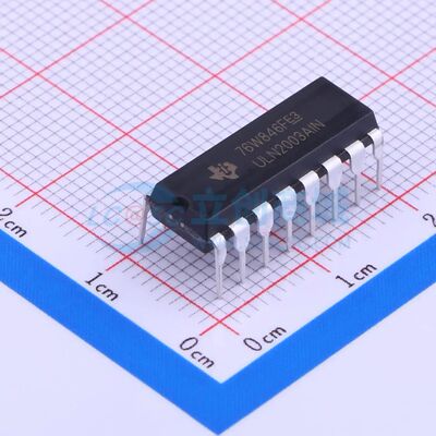 ULN2003AIN PDIP-16 达林顿晶体管阵列 TI全新正品原装 电子元件