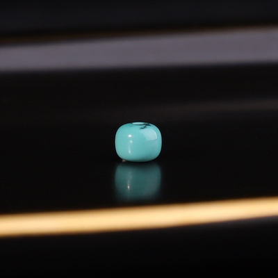天然正品湖北绿松石老型珠散珠 5mm+铁线绿松高瓷 TG153-TG164号