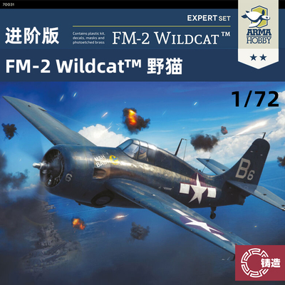铸造模型 Arma拼装飞机 70031 FM-2 Wildcat 野猫 进阶版 1/72
