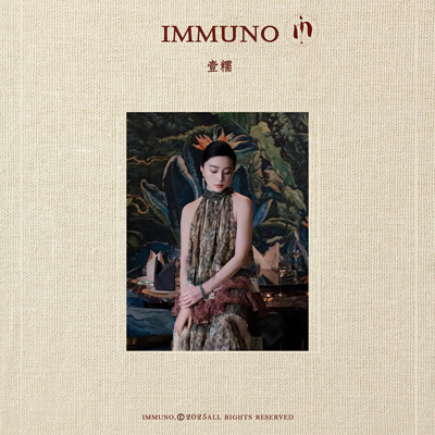 IMMUNO壹糯 冰冰同款复古苎麻印花拼接刺绣蕾丝南法度假无袖背心