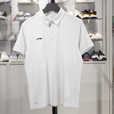 李宁短袖POLO衫速干凉爽透气