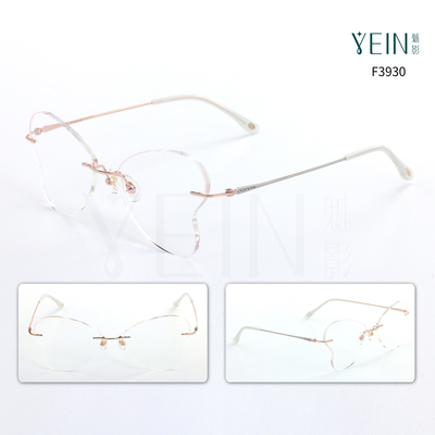 魅影YEIN凡客生活墨系列F3930钻石切边近视超轻钛架