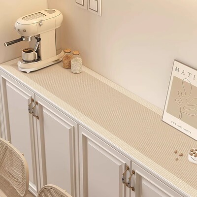 2025新款高级感餐边柜皮革桌垫