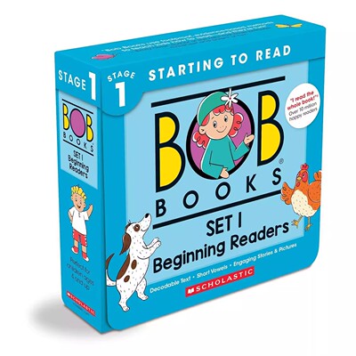 预售 Bob Books, Set 1: Beginning Readers 英文原版 鲍勃书套装1