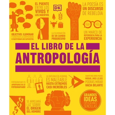 预订 El libro de la antropologia（人类学书） DK Big Ideas DK 人类的思想系列 社会科学-人类学-文化与社会 西班牙文版 El lib