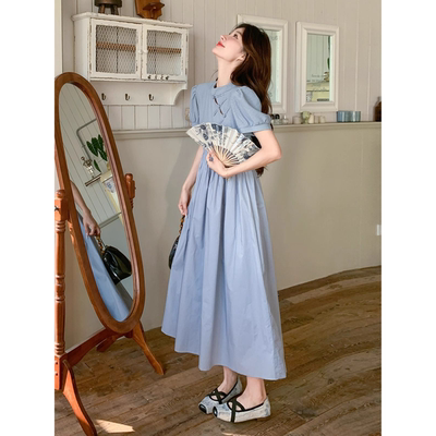 优质质量  连衣裙夏季女2025新款旗袍改良轻熟洋气显瘦长款A字裙