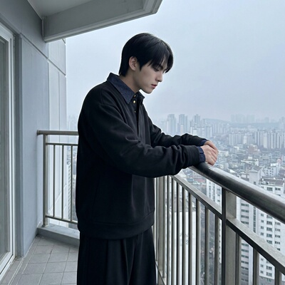 新款现货男装设计感艺术假两件卫衣男内搭上衣CR472-P68