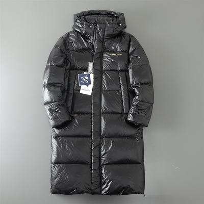 时尚都市连帽日常长裤亮面羽绒服